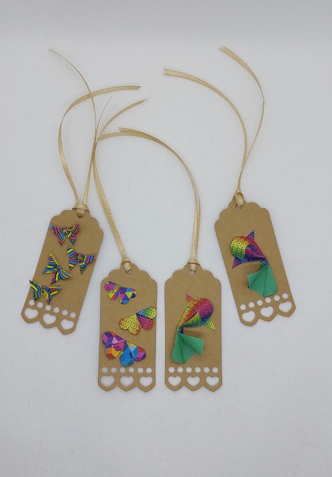 4 Gift Tags / With Origami / Decoration / Gift Idea - Etsy