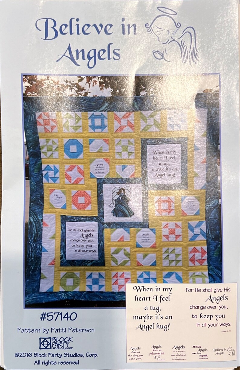Believe in Angels Block Party Panel - Etsy