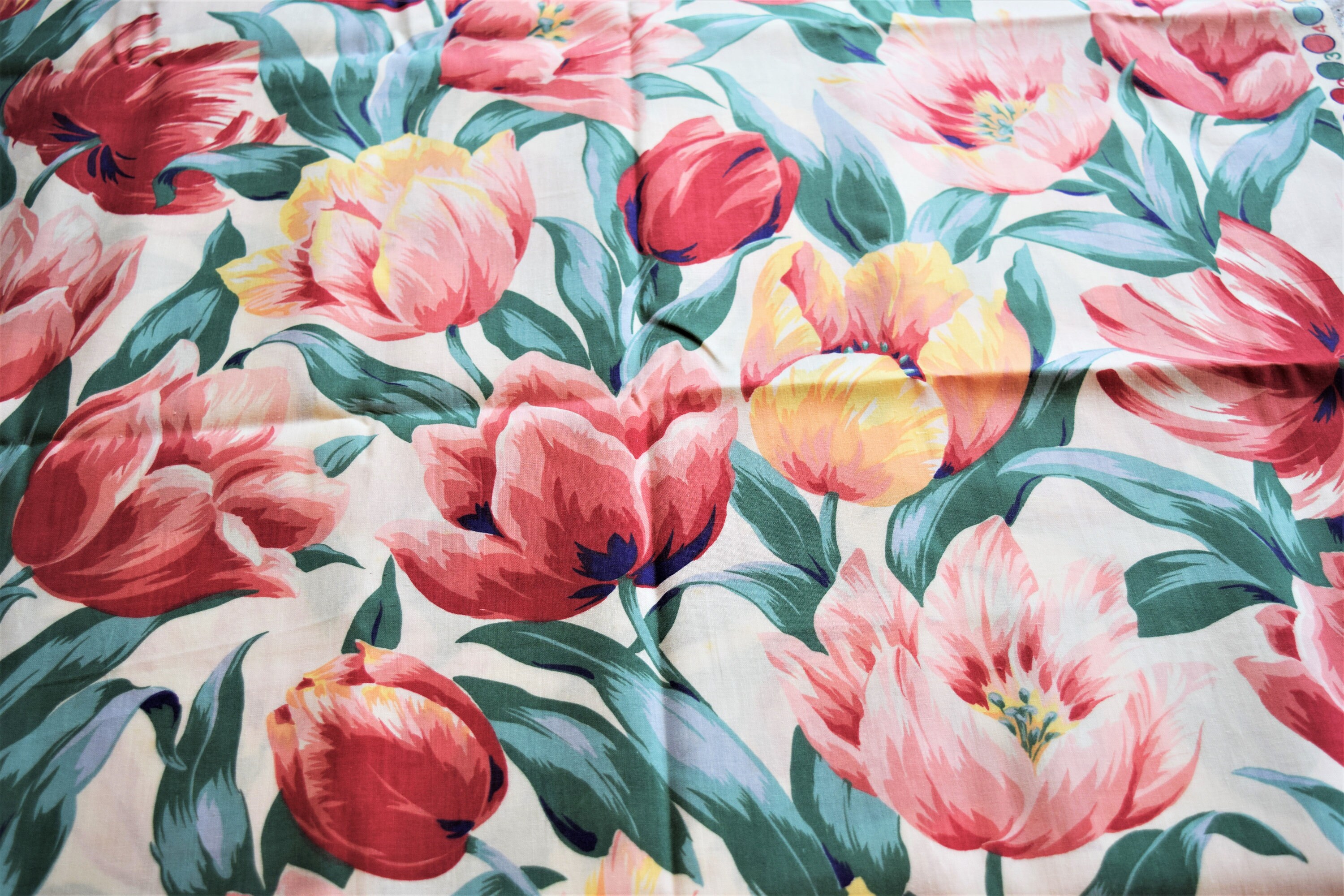 BTYTulip Floral Fabric/ Laurette Design for Bloomcraft | Etsy