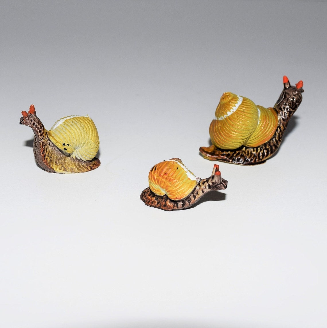 Miniature Resin Snails/ Tiny Creatures/ Fairy House/Garden/ | Etsy