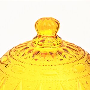 Kemple Wheaton Amber Glass Lacey Covered Dish/ Round Amber Glass Bowl ...