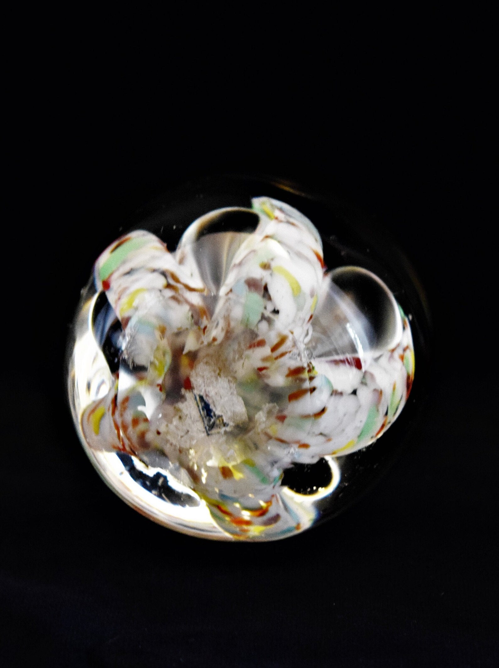 Glass Paperweight - Egg Shape Art Glass- Multicolored - Etsy