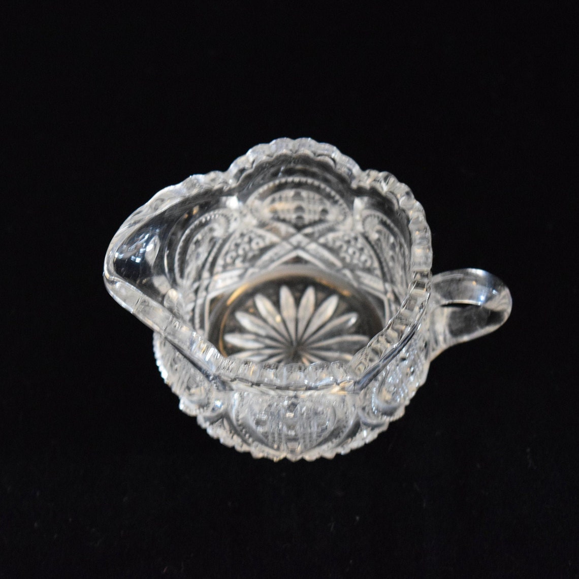 Mini Crystal Creamer/ 1/3 Cup Capacity/ Glass Creamer | Etsy