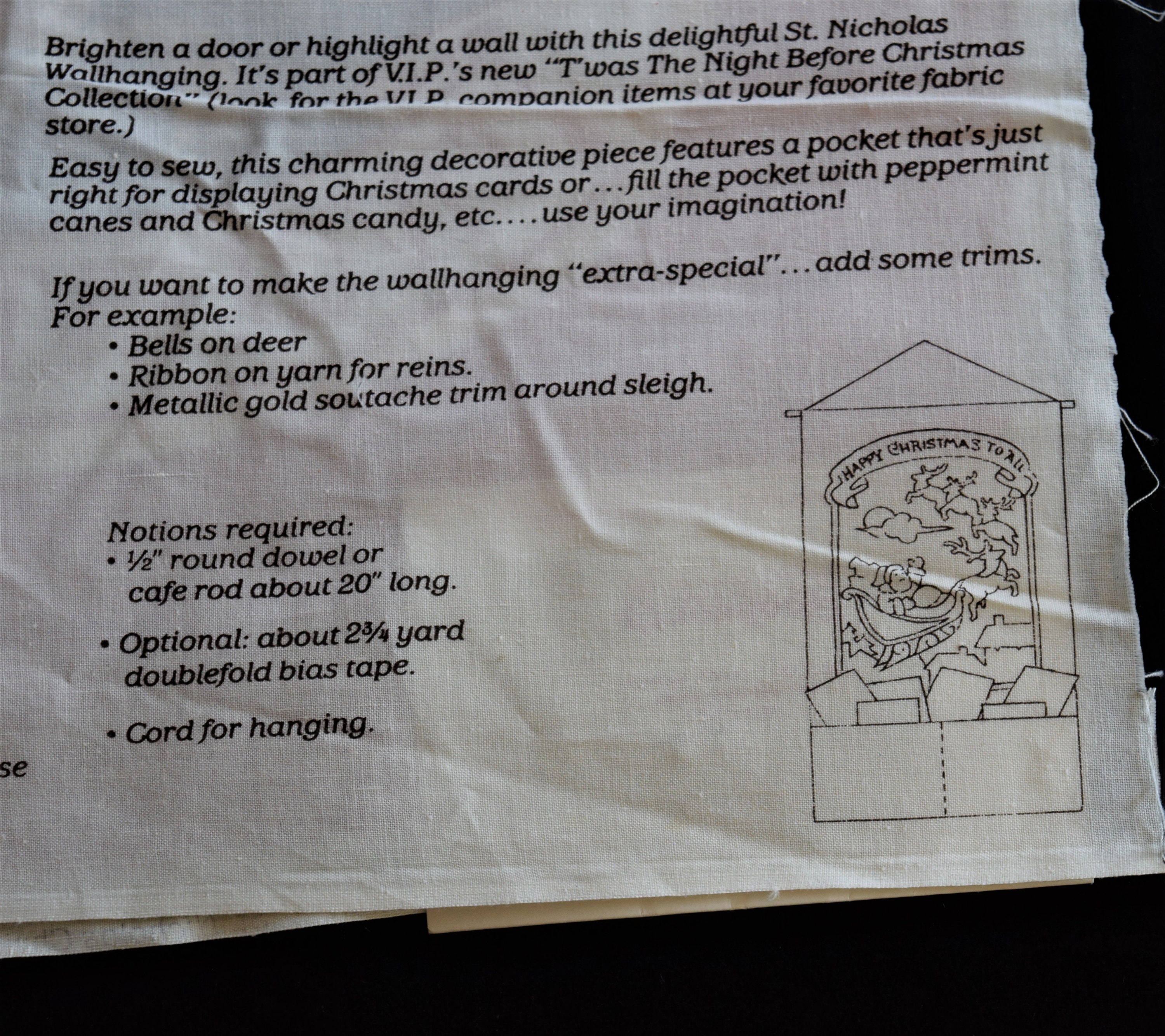 St. Nicholas Christmas Card Holder Pattern/ Cranston Print - Etsy