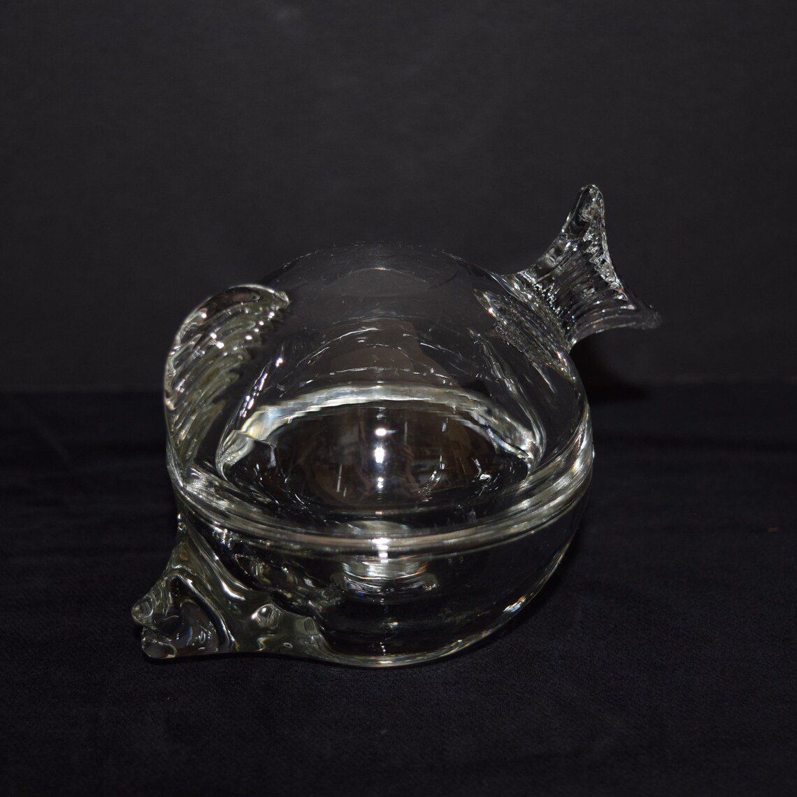 Orb Glass Fish Covered Bowl/ Ocean Sea Marine Life Tropical | Etsy