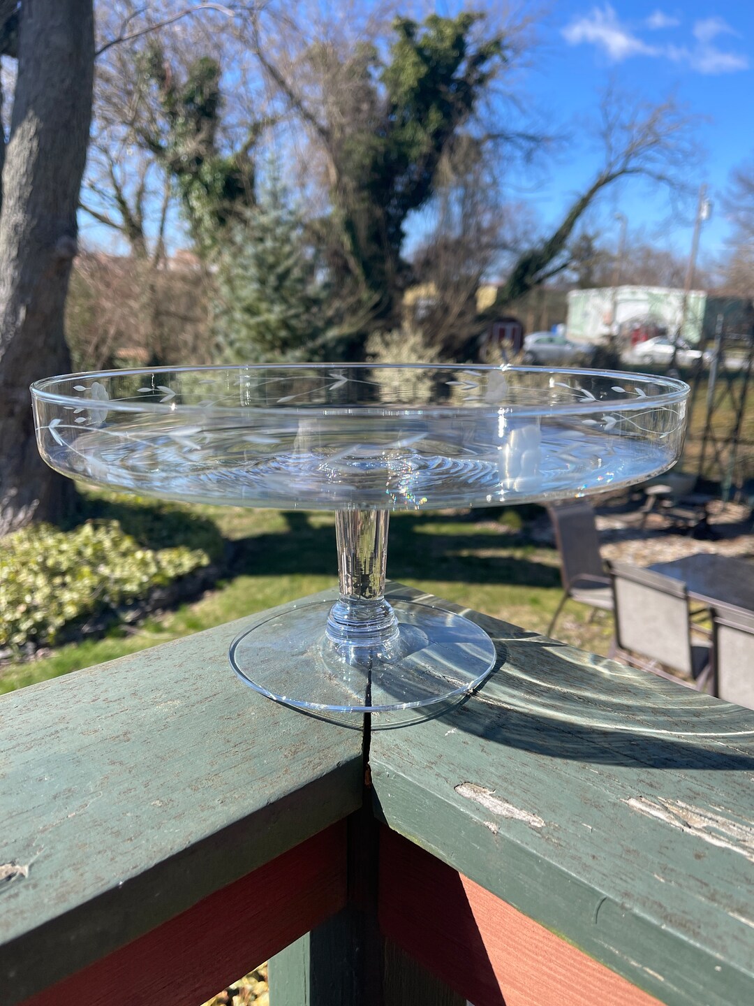 Princess House Pedestal Server Cake Stand - Etsy