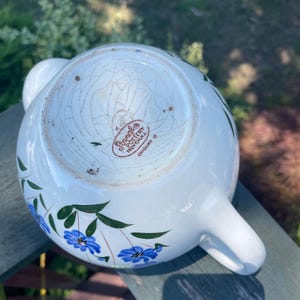 Stangl Chicory Teapot/ Blue Flower Pottery/ Kitchenware - Etsy