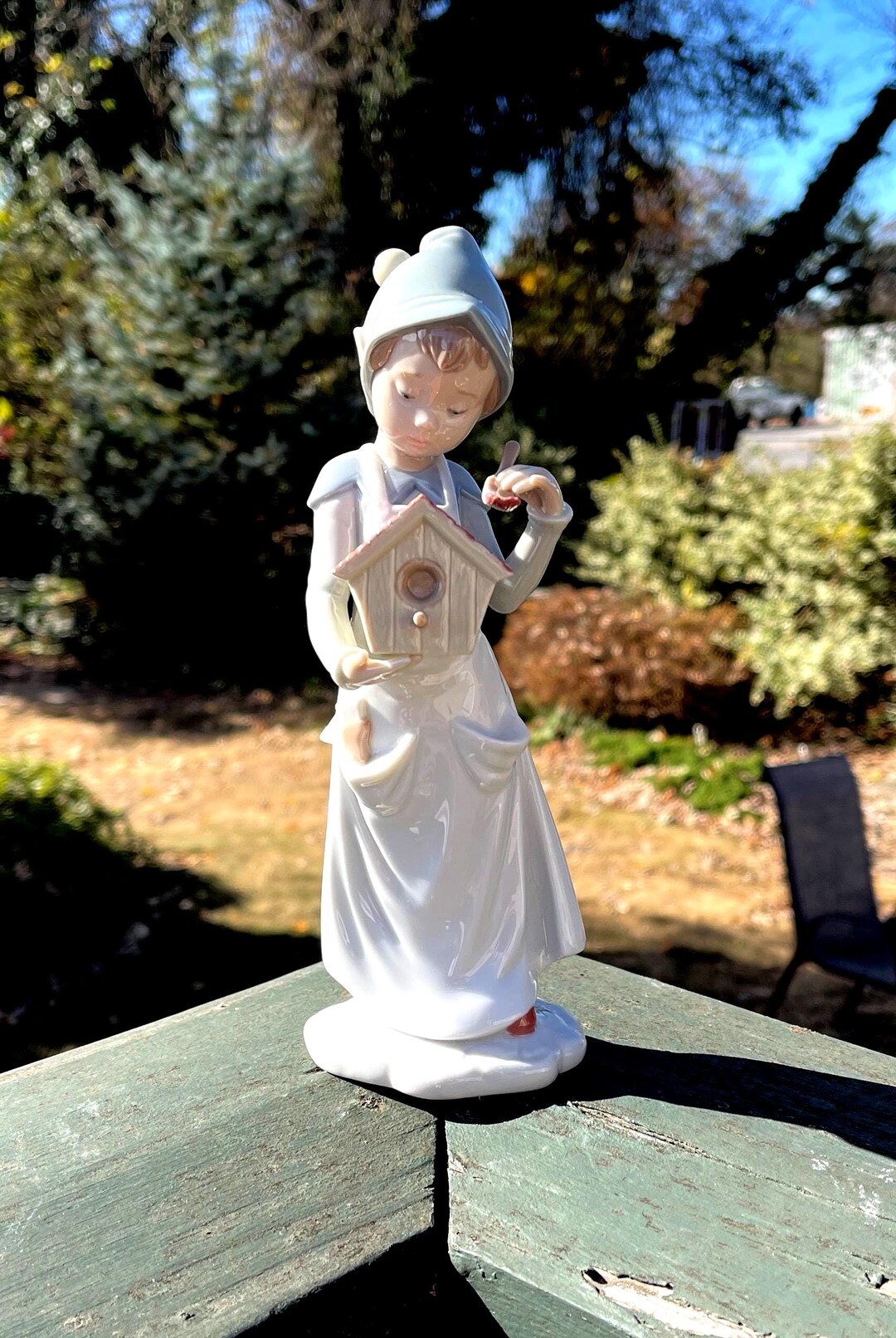 Lladro Elf Figurine: "a Brushstroke for Dreams" Porcelain Christmas ...