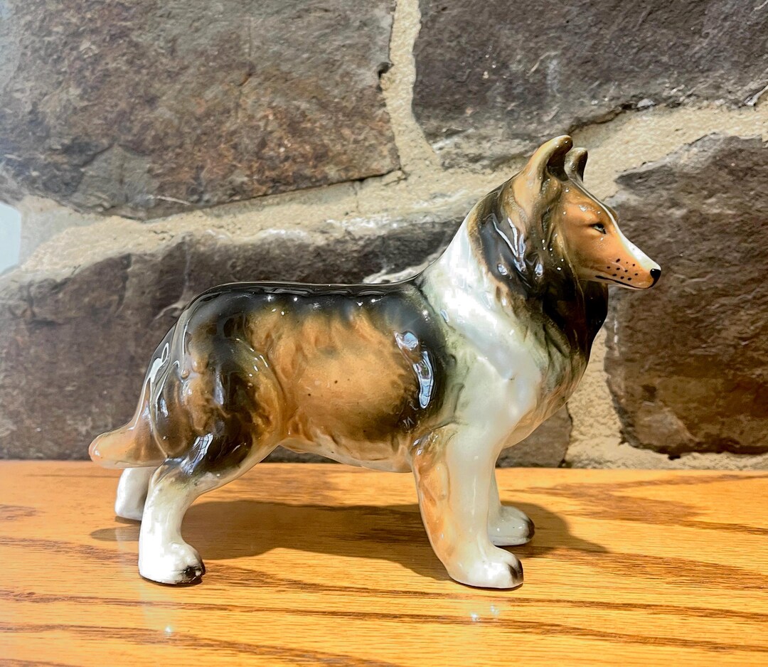 Nippon Yoko Boeki Co. Collie Dog Figurine: Japan Ceramics - Etsy