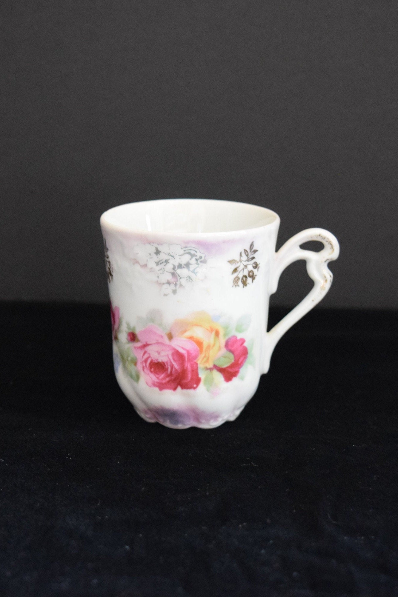 Mini Pink & Yellow Rose Tea Cup/ Vintage Tea Cup/ Shabby Chic Decor - Etsy