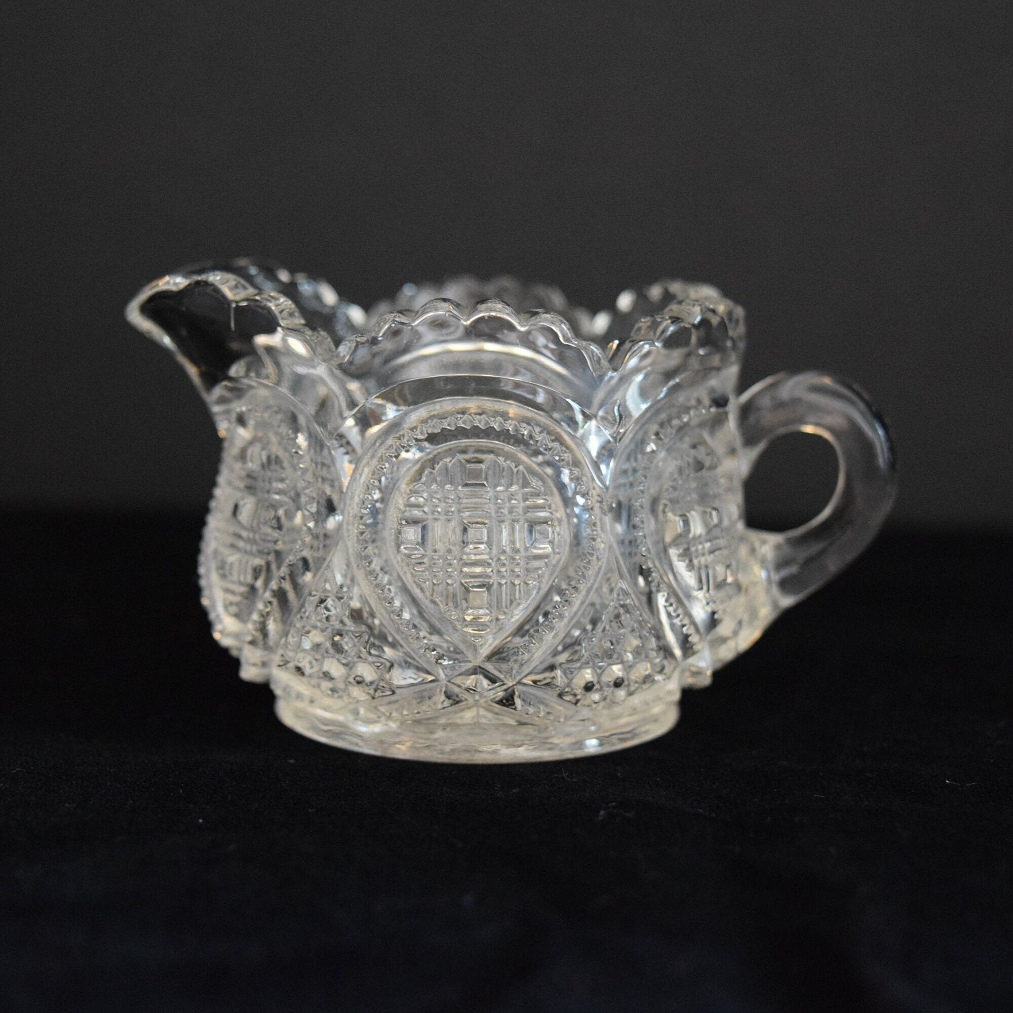 Mini Crystal Creamer/ 1/3 Cup Capacity/ Glass Creamer - Etsy