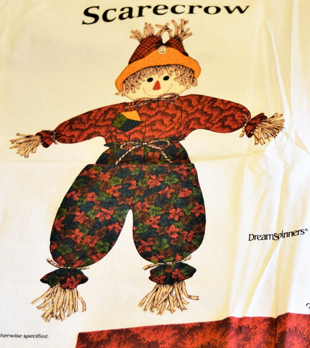 Dreamspinners Scarecrow Cut and Sew Pattern and Fabric/ Autumn- Fall ...