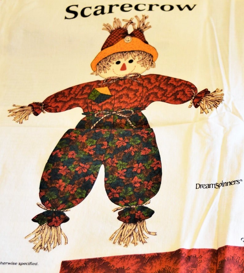Dreamspinners Scarecrow Cut and Sew Pattern and Fabric/ Autumn Fall ...