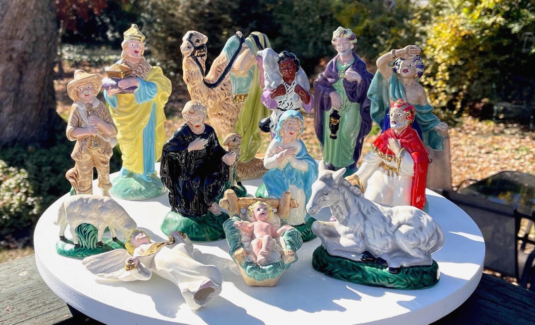 Atlantic Mold Nativity Set: Jesus Mary & Joseph, 14 Pieces - Etsy