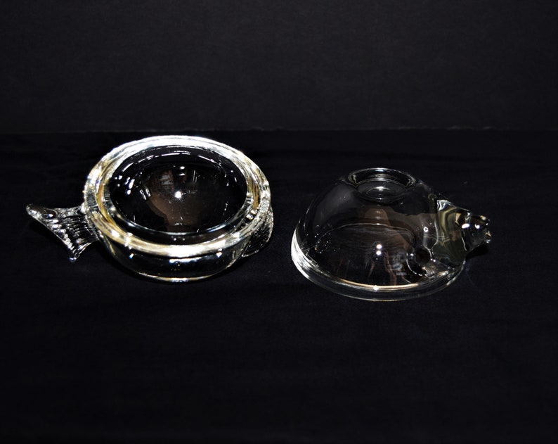 Orb Glass Fish Covered Bowl/ Ocean Sea Marine Life Tropical - Etsy
