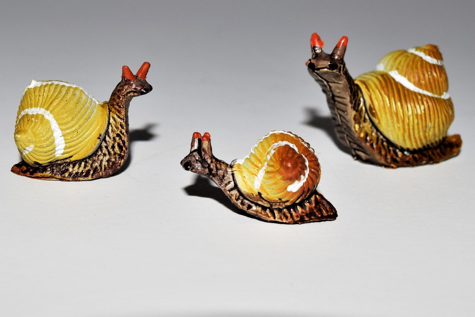 Miniature Resin Snails/ Tiny Creatures/ Fairy House/Garden/ | Etsy