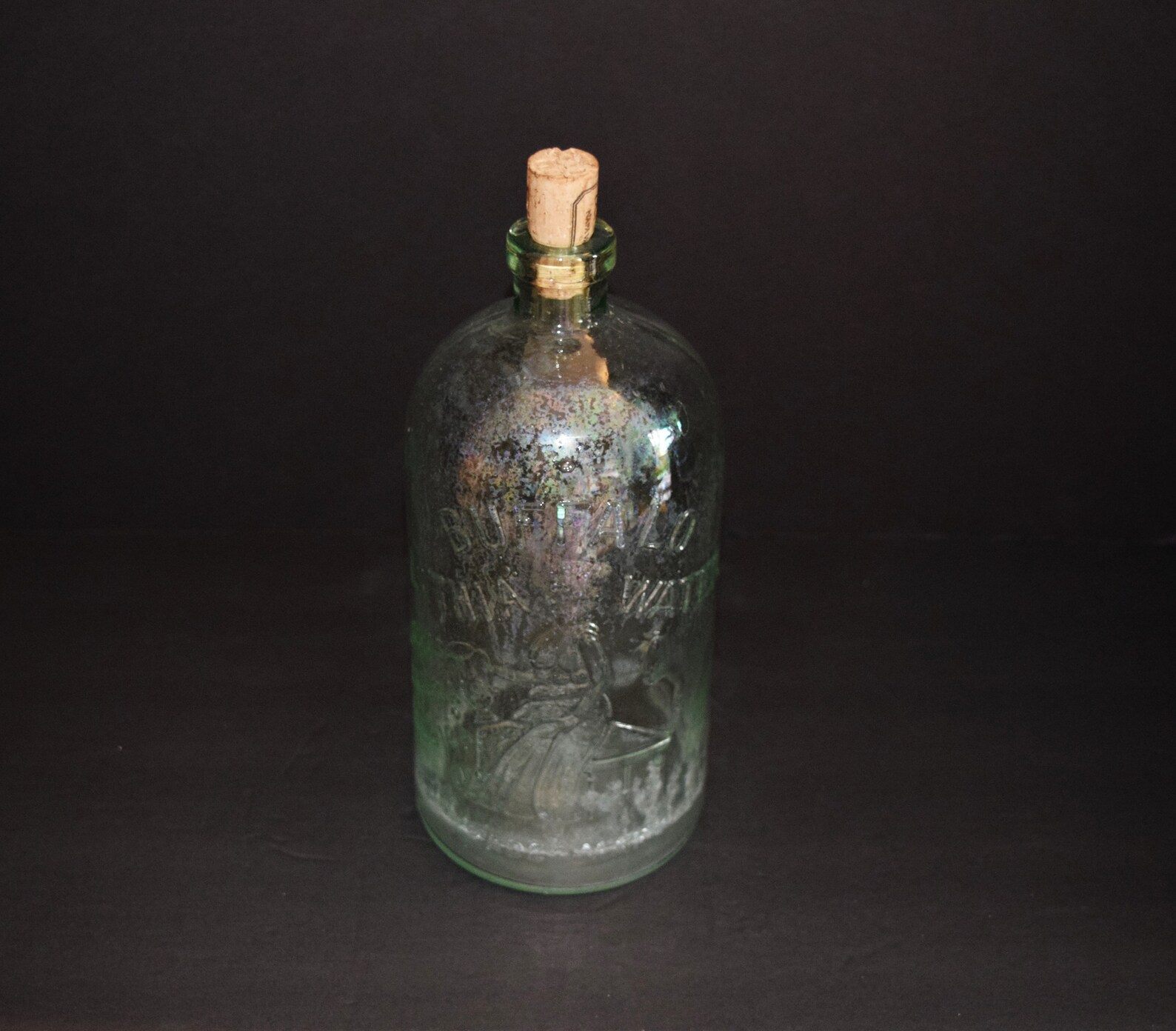 Buffalo Water Lithia Springs Aqua Glass Bottle Authentic - Etsy