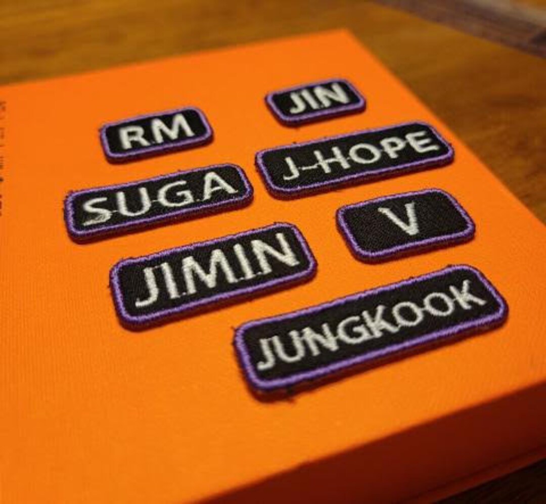 BTS Name Patches - Etsy
