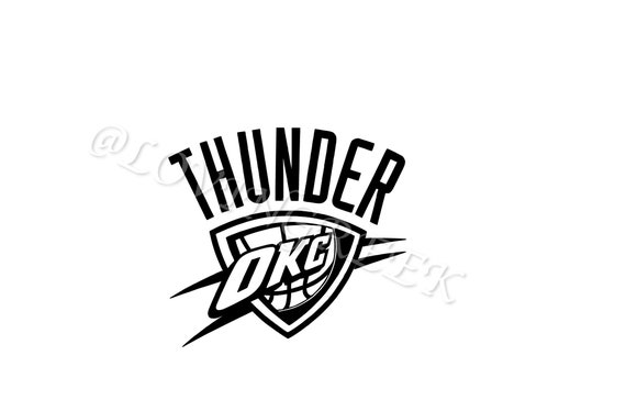 Oklahoma City Thunder Decal OKC Thunder Car Vinyl Decal | Etsy