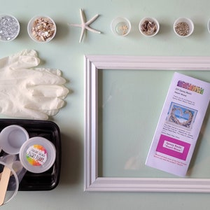 DIY Home Craft Kit Epoxy Resin Step by Step Video Seascape - Etsy