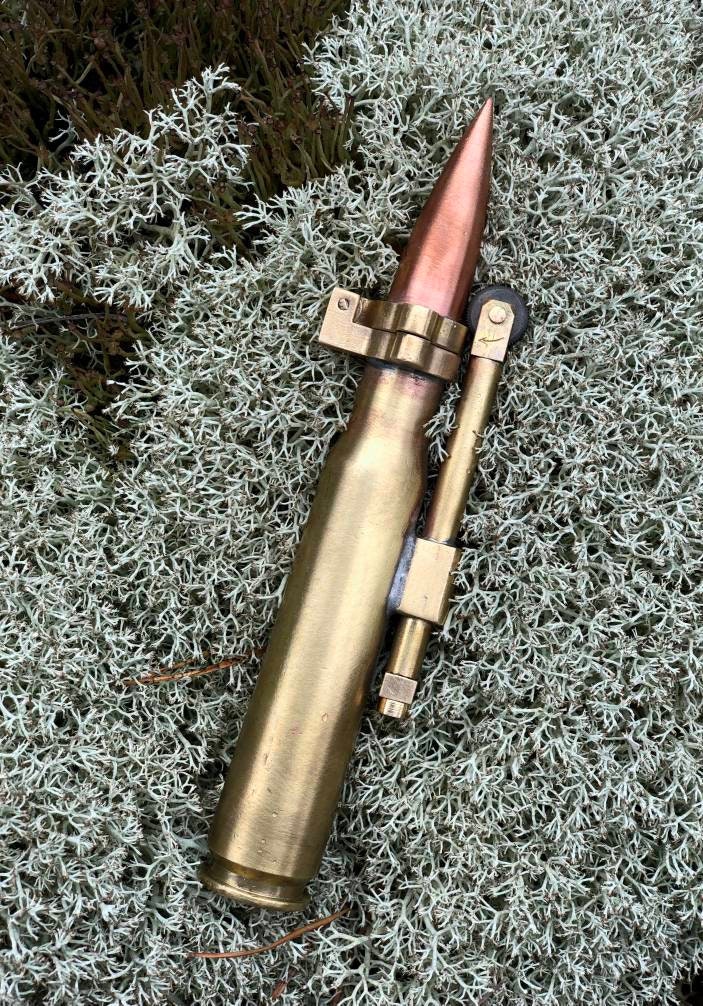 Tobacciana WWII Trench Art Bullet Lighter M43 50 Caliber Original US ...