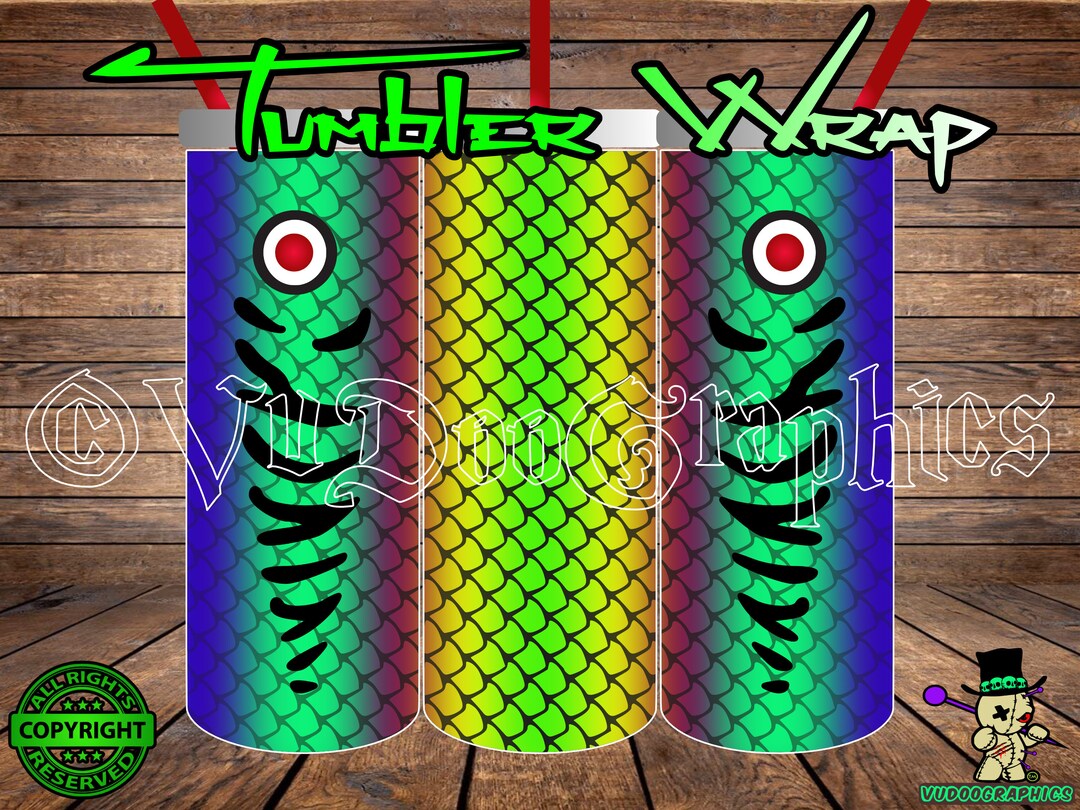 Fishing Lure, Fish Scales, Tumbler Wrap, Digital Print File. 81 - Etsy