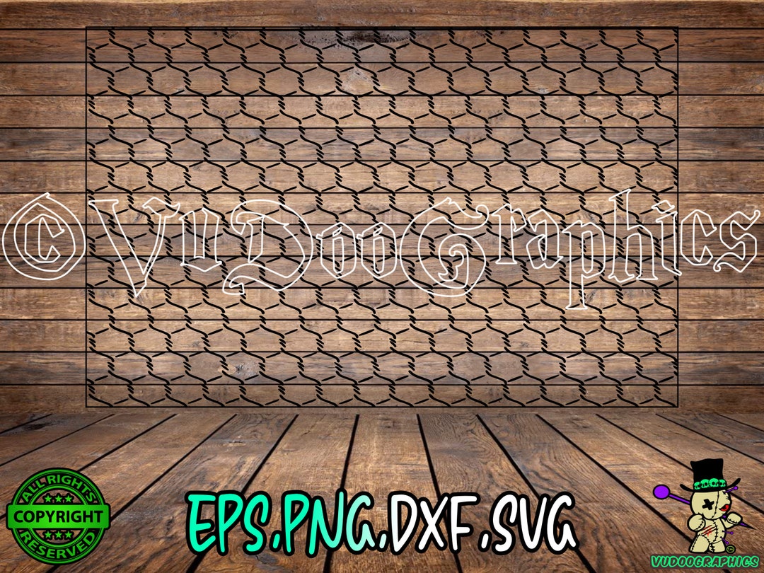 Chicken Wire, SVG. Digital Cut or Print Files. 9" X 14" - Etsy