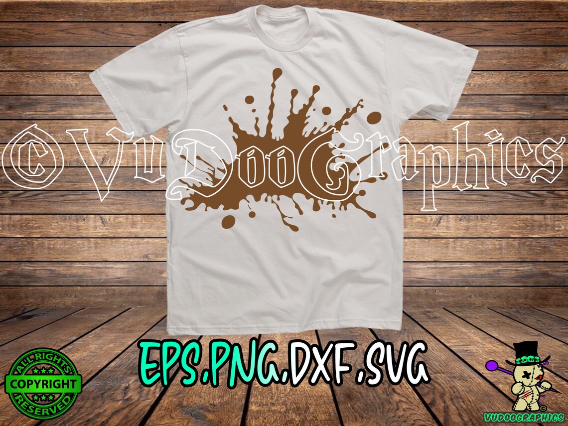 Mud Splash. SVG Digital Cut or Print Files. - Etsy