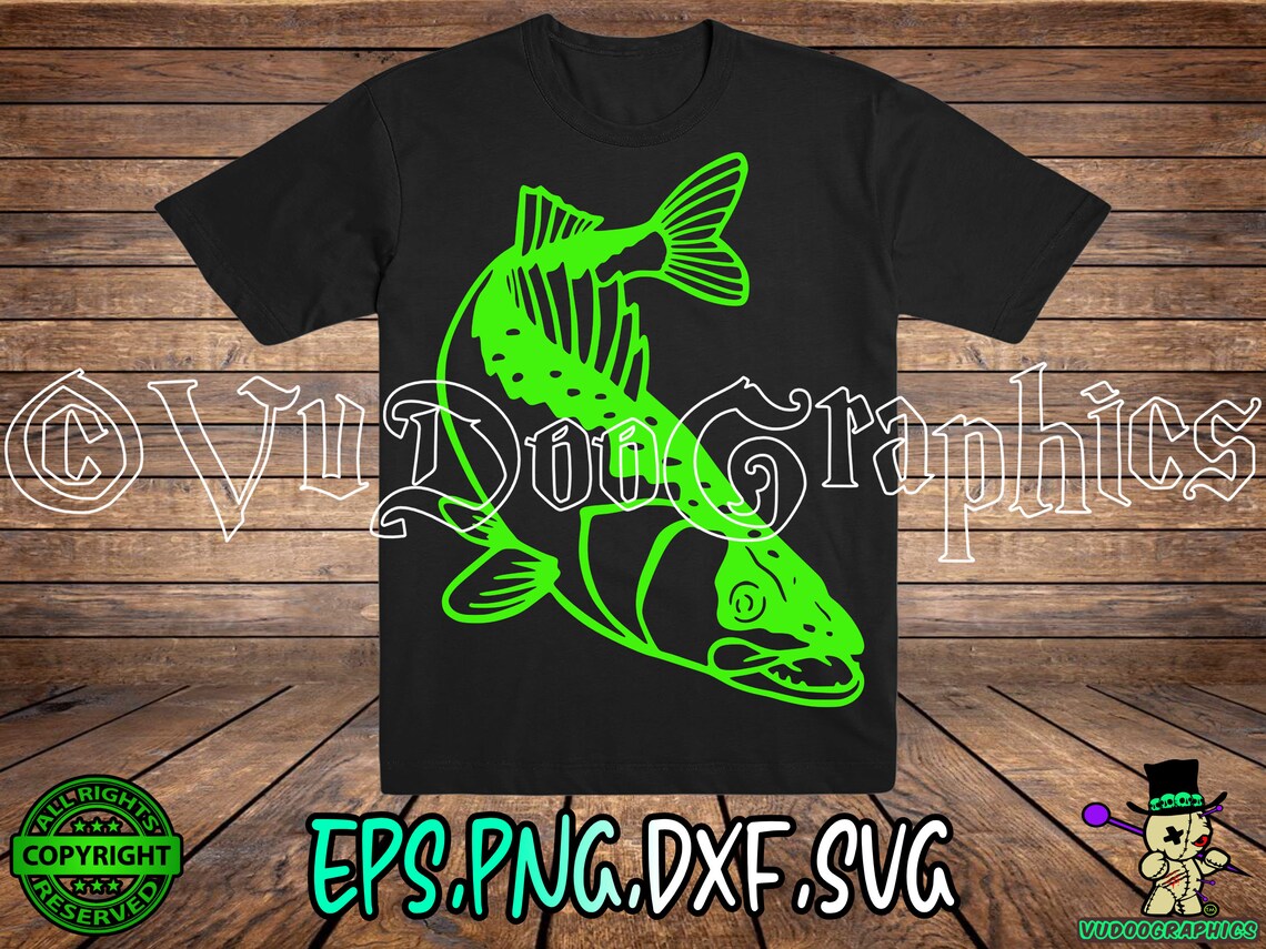 Walleye. SVG Digital Cut or Print Files. - Etsy