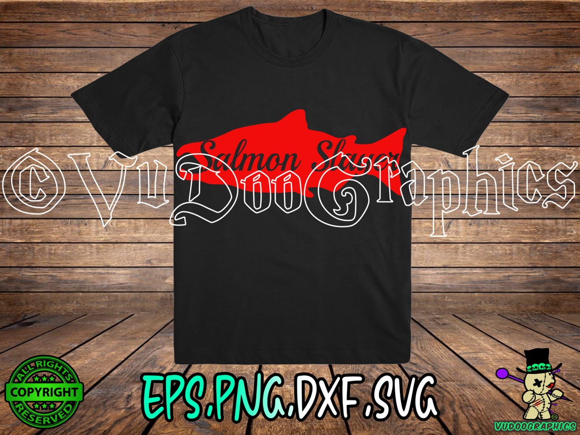 Salmon Slayer. SVG Digital Cut or Print Files. - Etsy