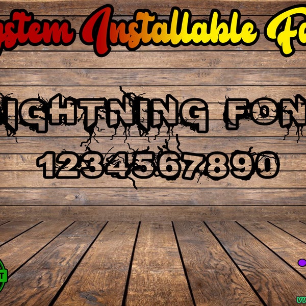 Lightning Bolt Font - Etsy