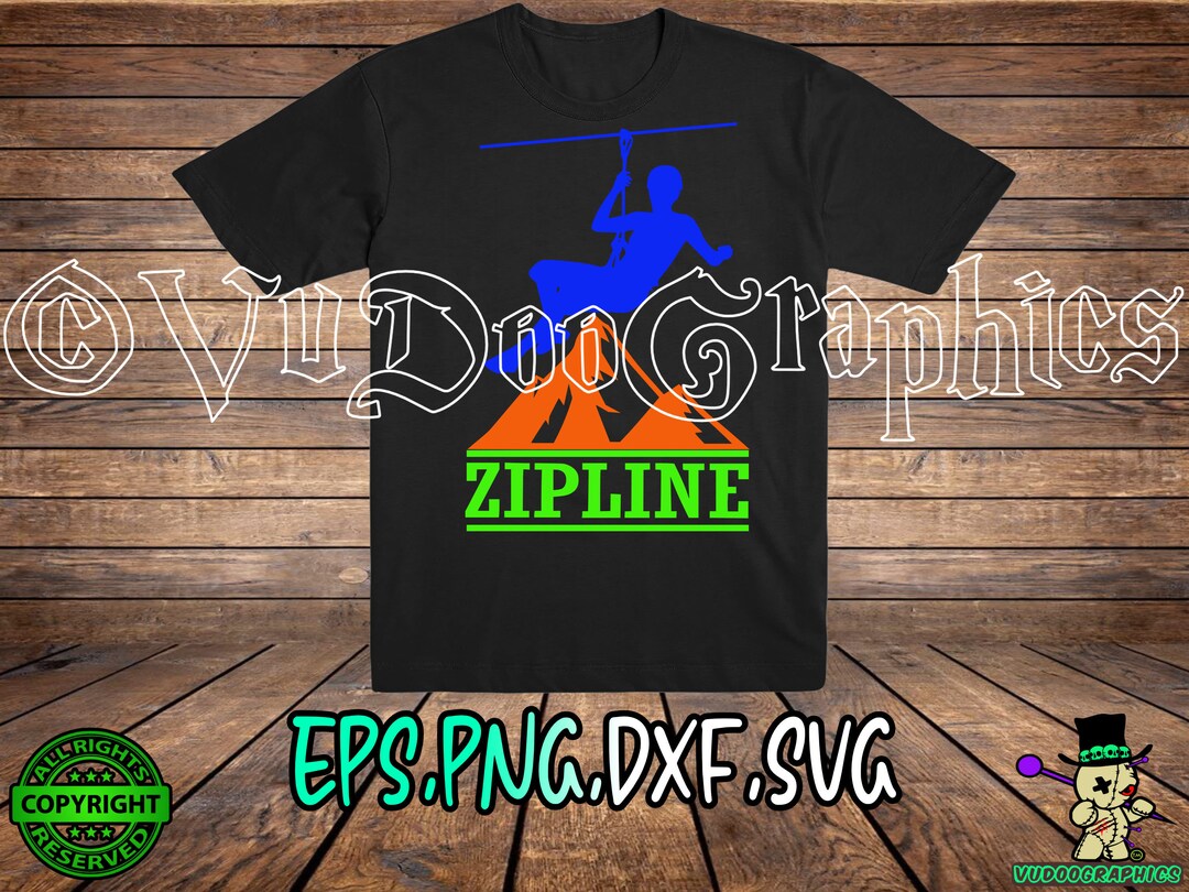 Zipline Guy SVG Digital Cut or Print Files. - Etsy
