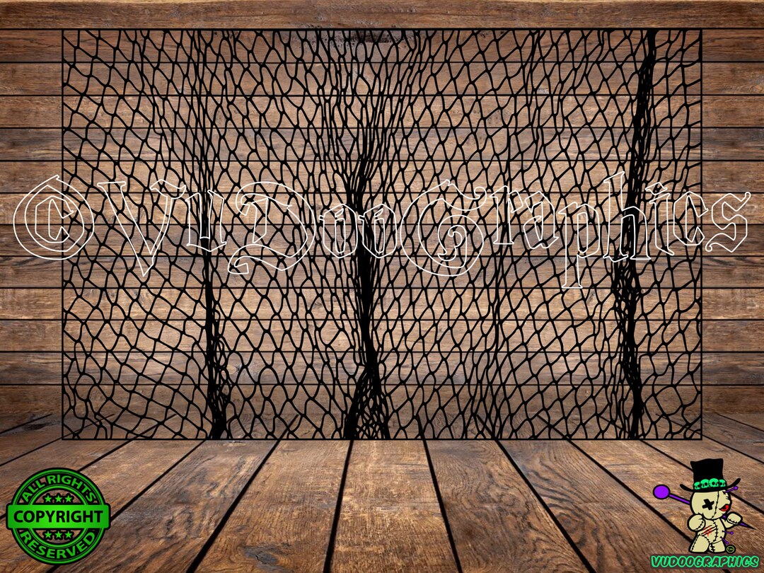 Fishnet Panel SVG. Digital Cut or Print Files. 9 X - Etsy