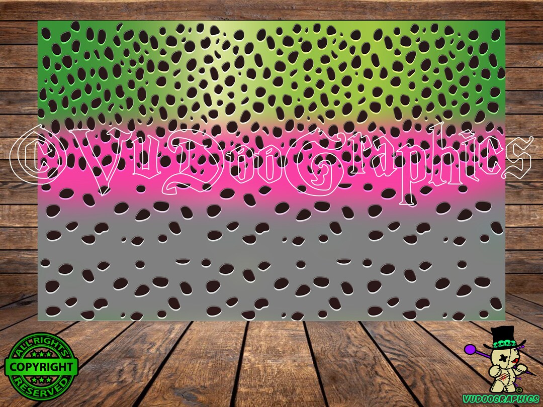 Rainbow Trout Fish Scale Pattern Digital Print File. - Etsy