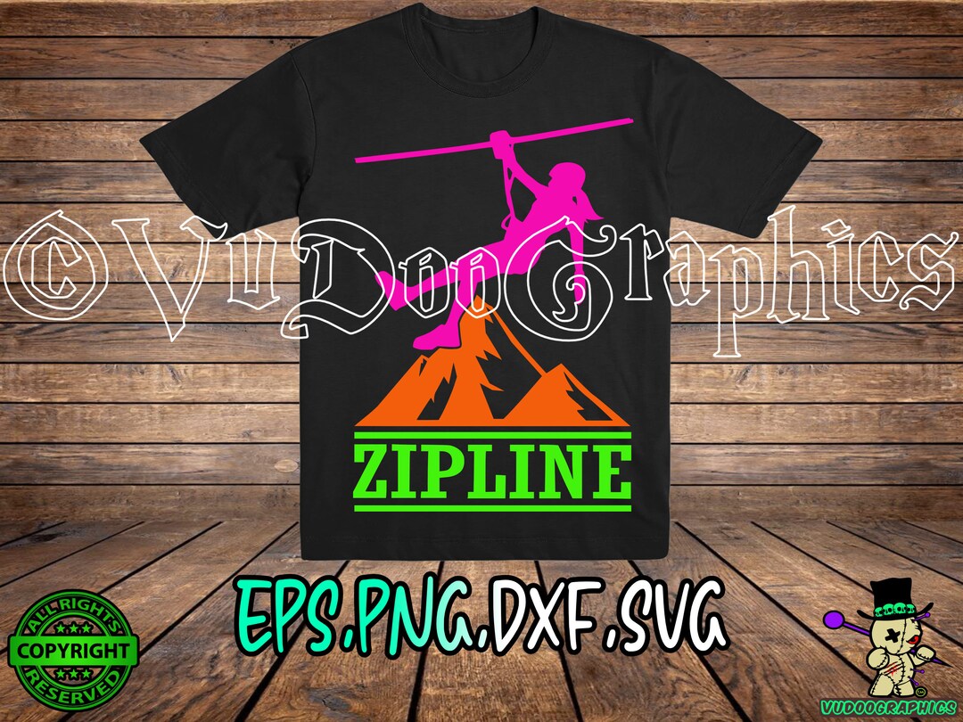 Zipline Girl, SVG Digital Cut or Print Files. - Etsy