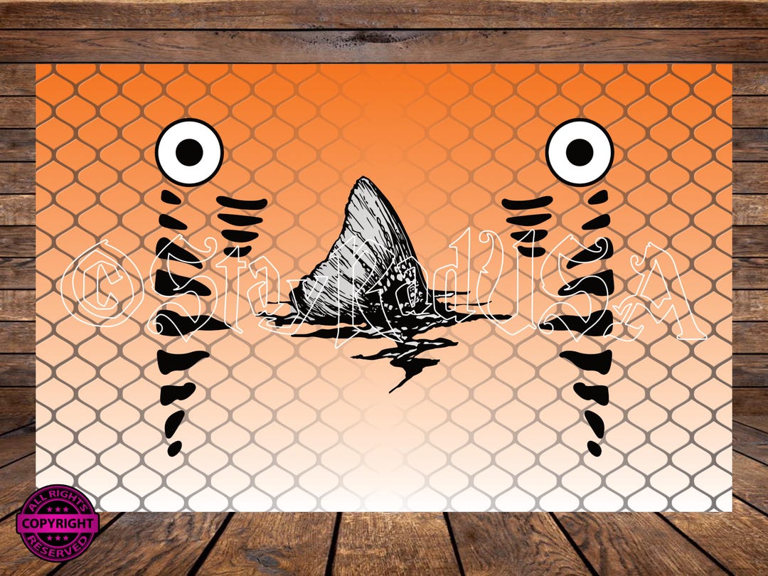 Red Fish, Fishing Lure, Fish Scales, Tumbler Wrap, Digital Print File ...