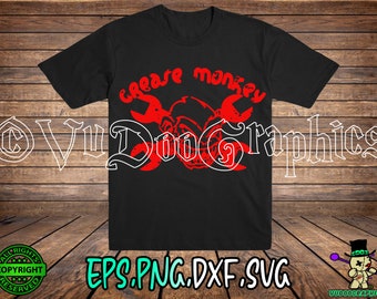 Grease Monkey Svg - Etsy