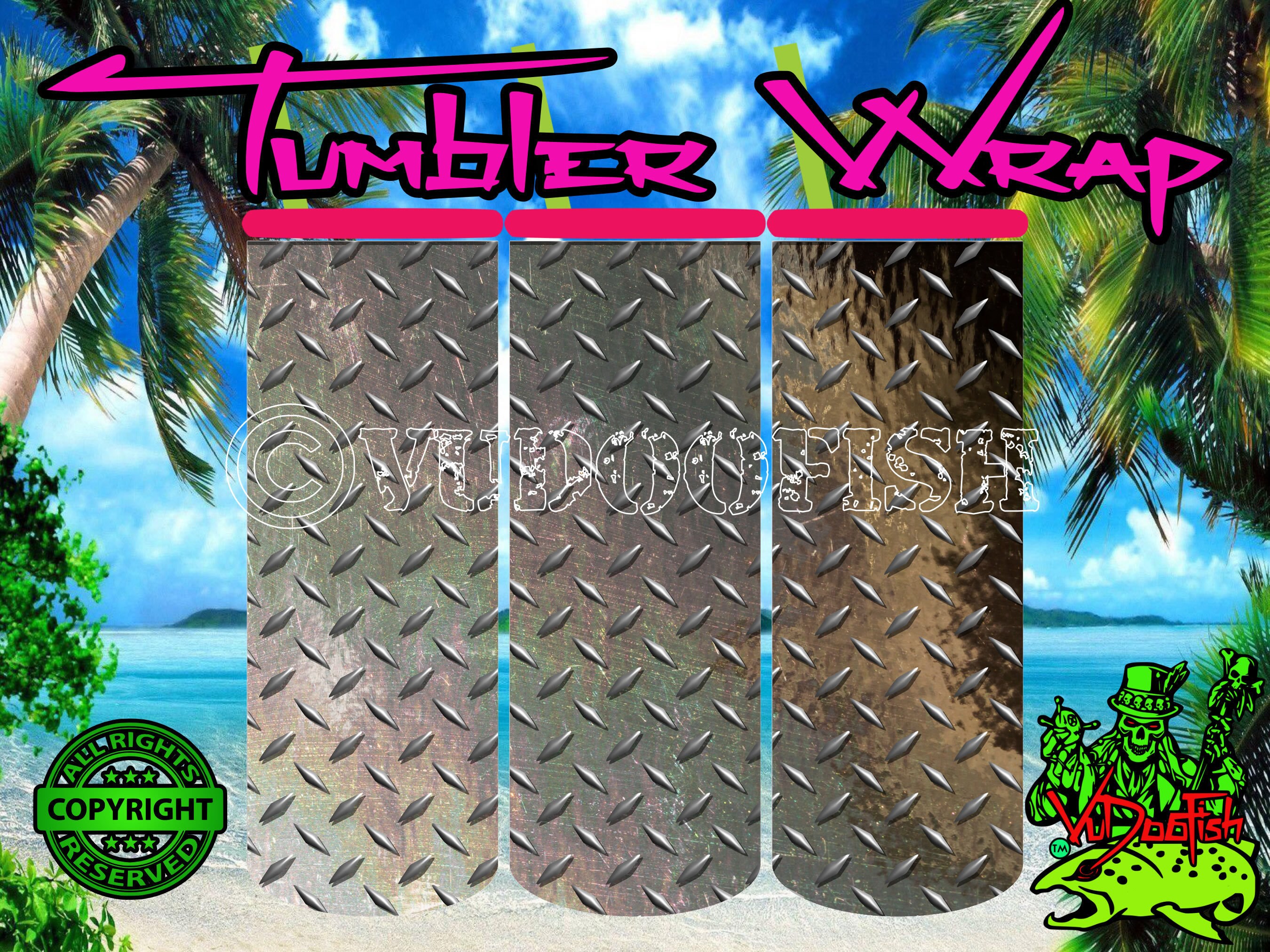 Diamond Plate Tumbler Wrap Digital Print file. 98 | Etsy