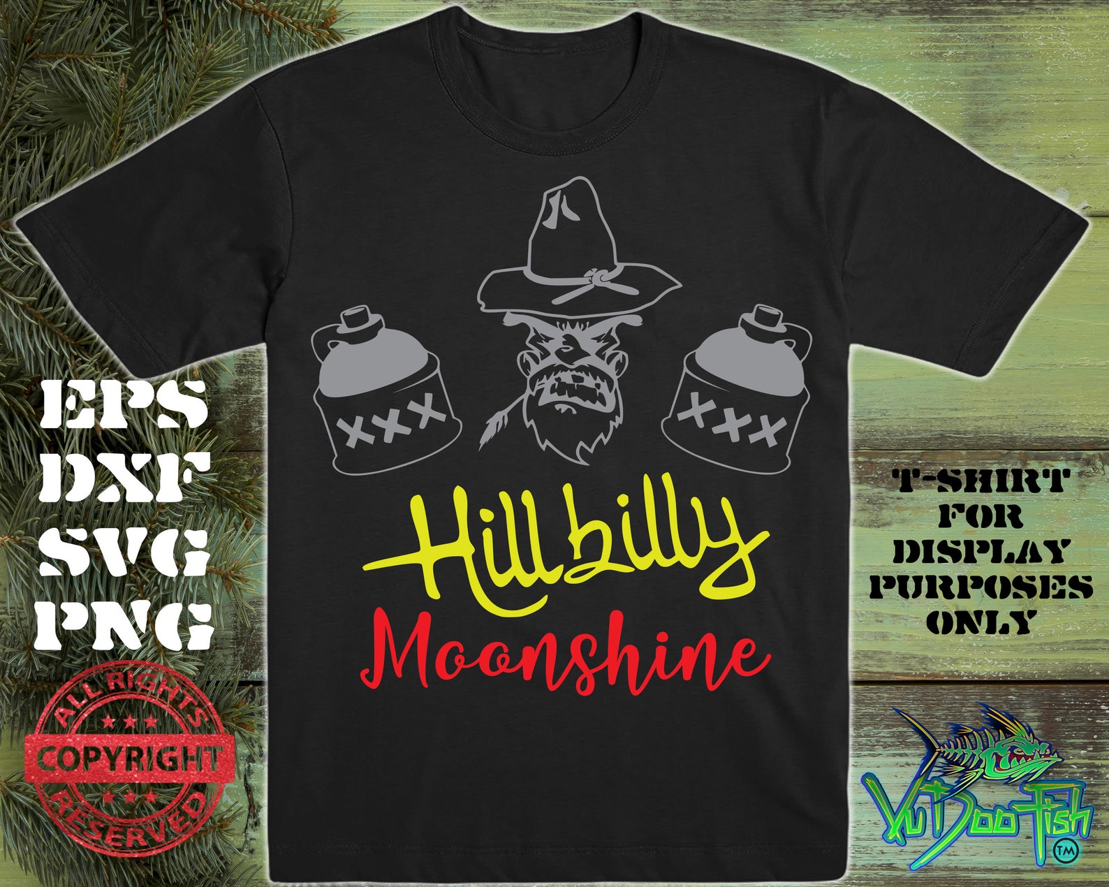 Hillbilly Moonshine SVG Digital Cut or Print files. | Etsy