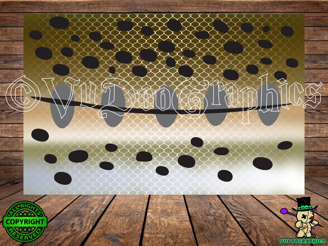 Mexican Golden Trout Fish Scale Pattern, Digital Print File. - Etsy