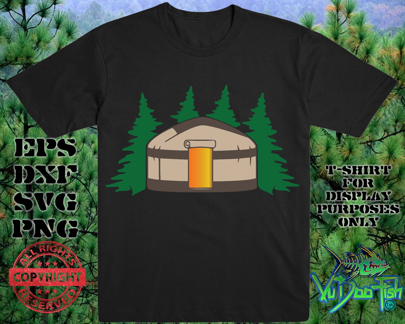 Yurt Camp. SVG Digital Cut or Print files. | Etsy