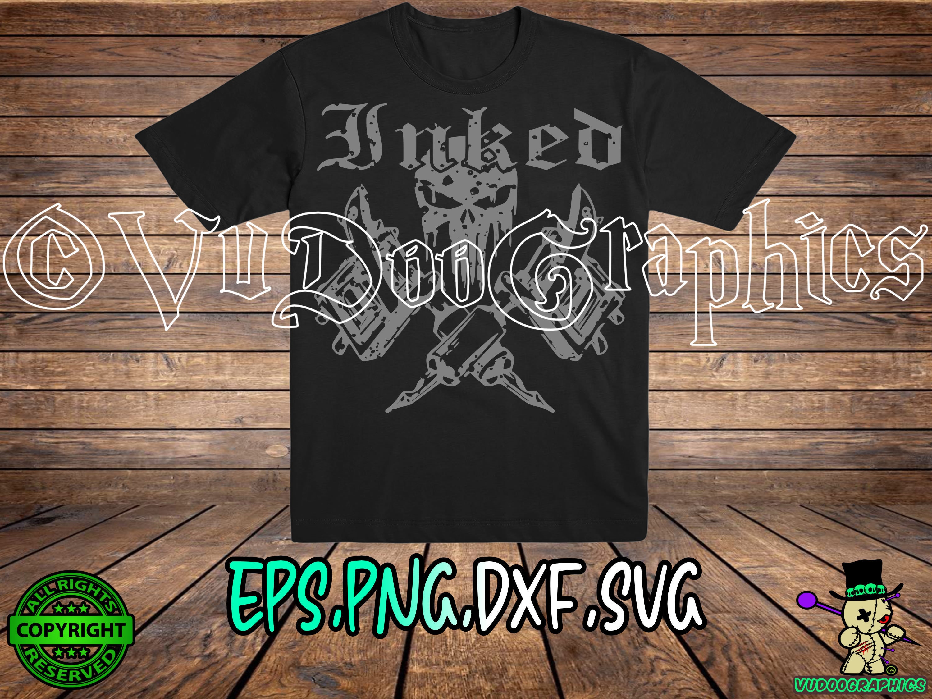 Inked. SVG Digital Cut or Print Files. - Etsy