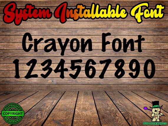 System Installable Font TTF - Etsy