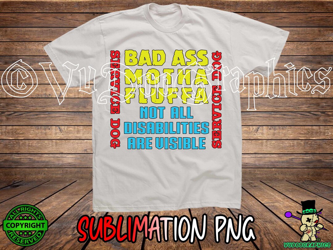 Bad Ass Motha Fluffa, PNG, Sublimation , Digital Print File. - Etsy