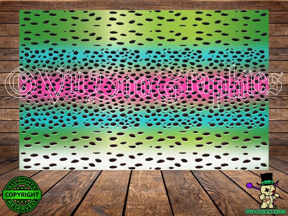 Rainbow Trout Fish Scale Pattern Digital Print File. | Etsy