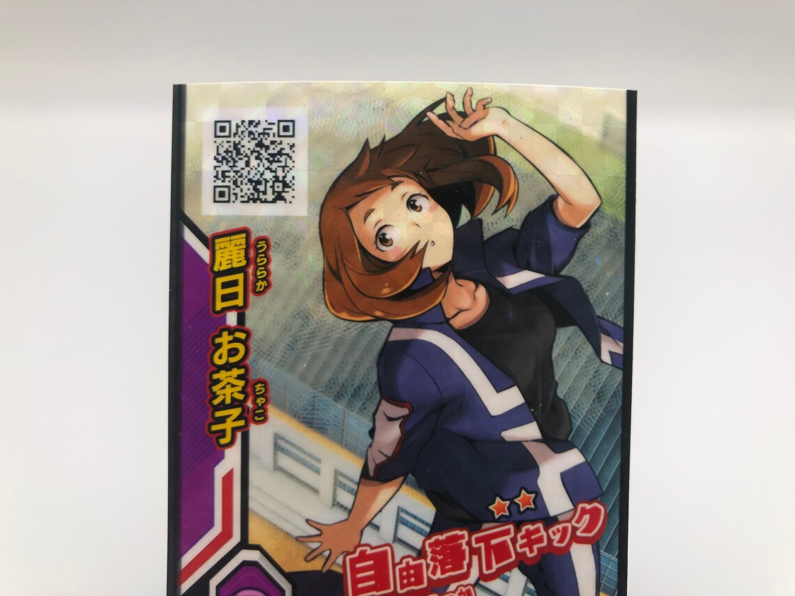 Ochako Uraraka My Hero Academia Card Japanese Rare Bandai Fs Etsy