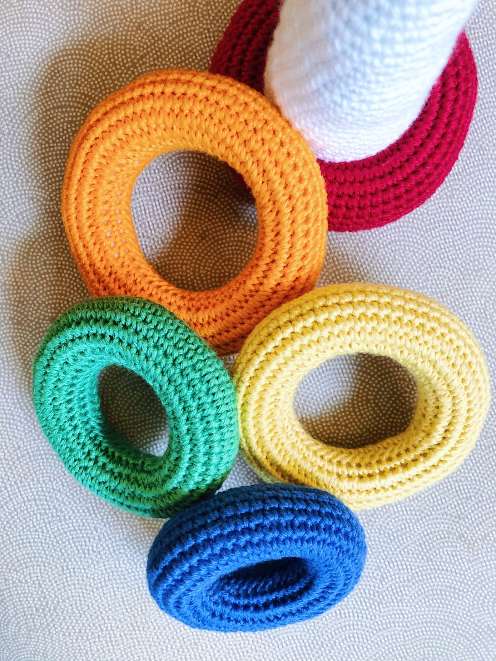 Sunshine and Rainbow Stacking Rings Crochet Baby Toy - Etsy