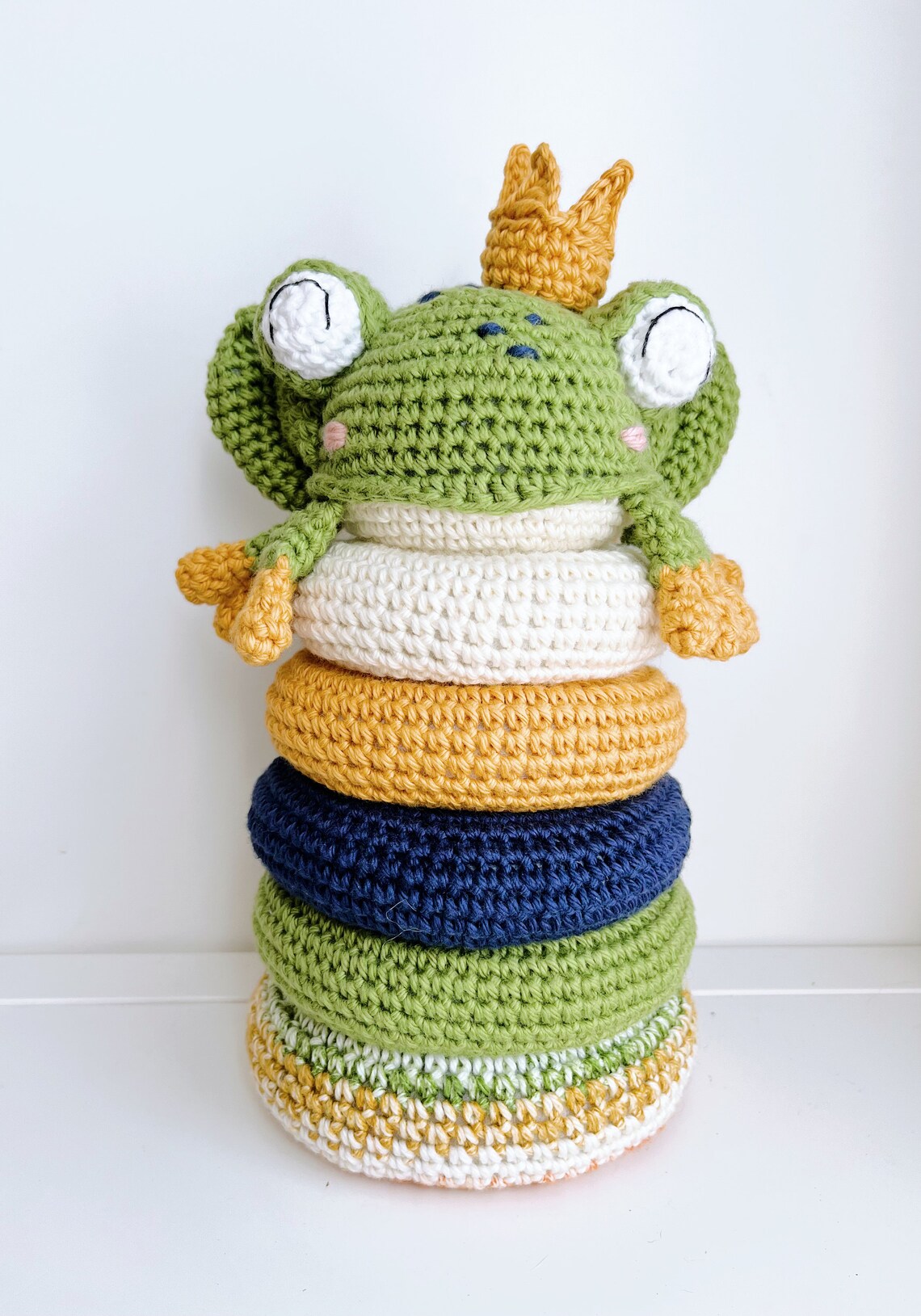 PDF Pattern: Green Frog Crochet Stacking Ring Toy - Etsy
