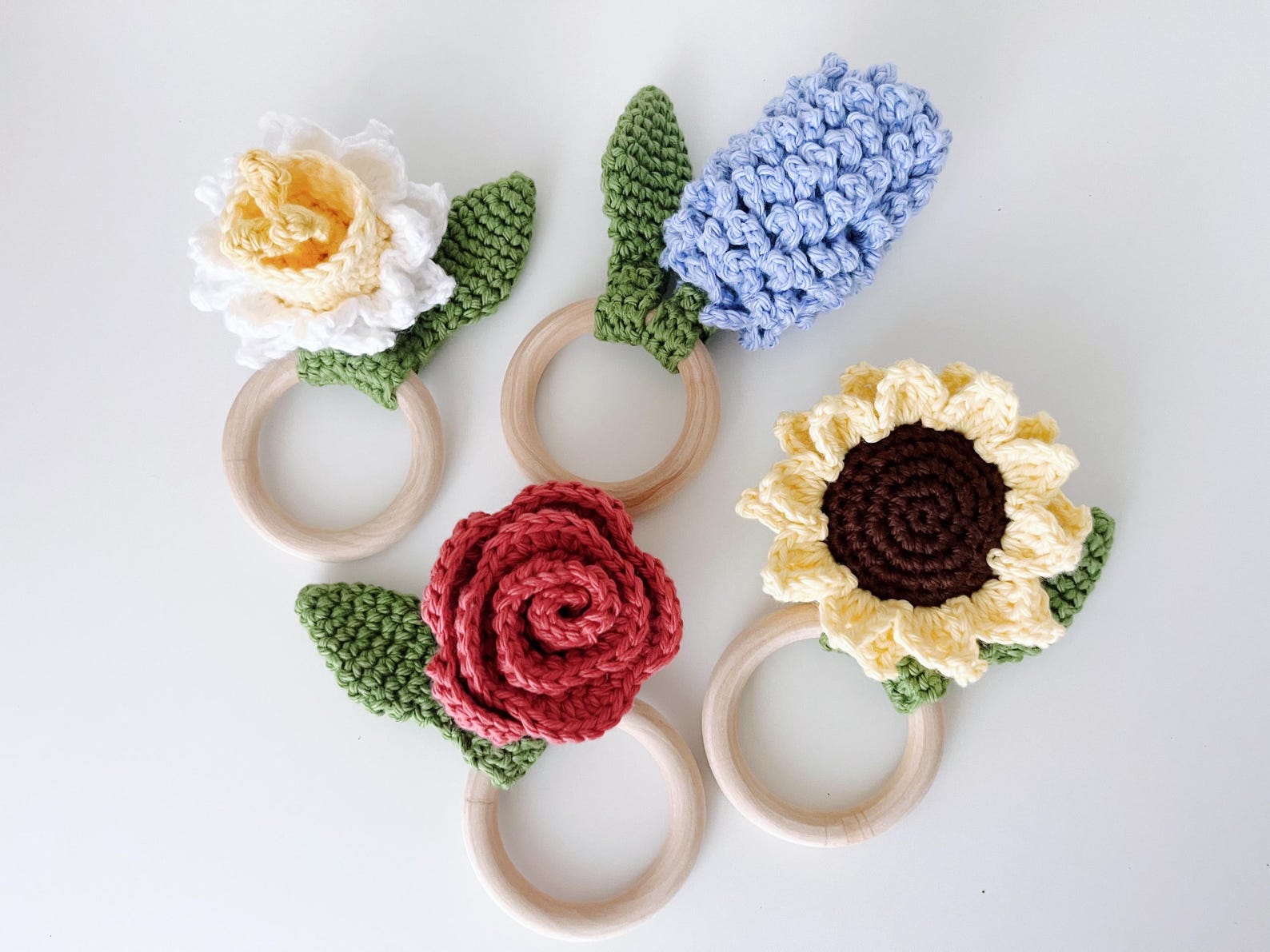 PDF Pattern Pack: Spring Flower Crochet Rattles - Etsy