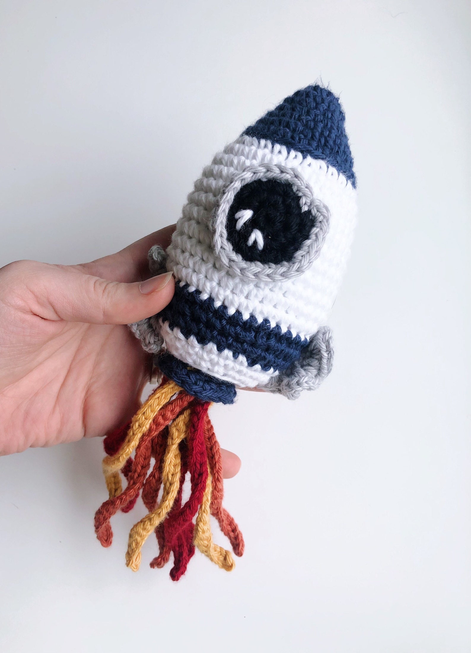 Crochet Rocketship, Astronaut, and Alien Space Play Set - Etsy